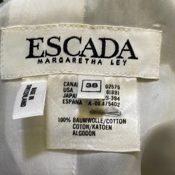 Escada | Dresses | Vintage 8s Multicolored Escada Cotton Dressduster ...